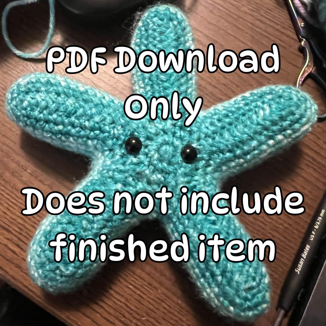 Starfish Crochet Pattern, Advanced Beginner Difficulty - Etsy