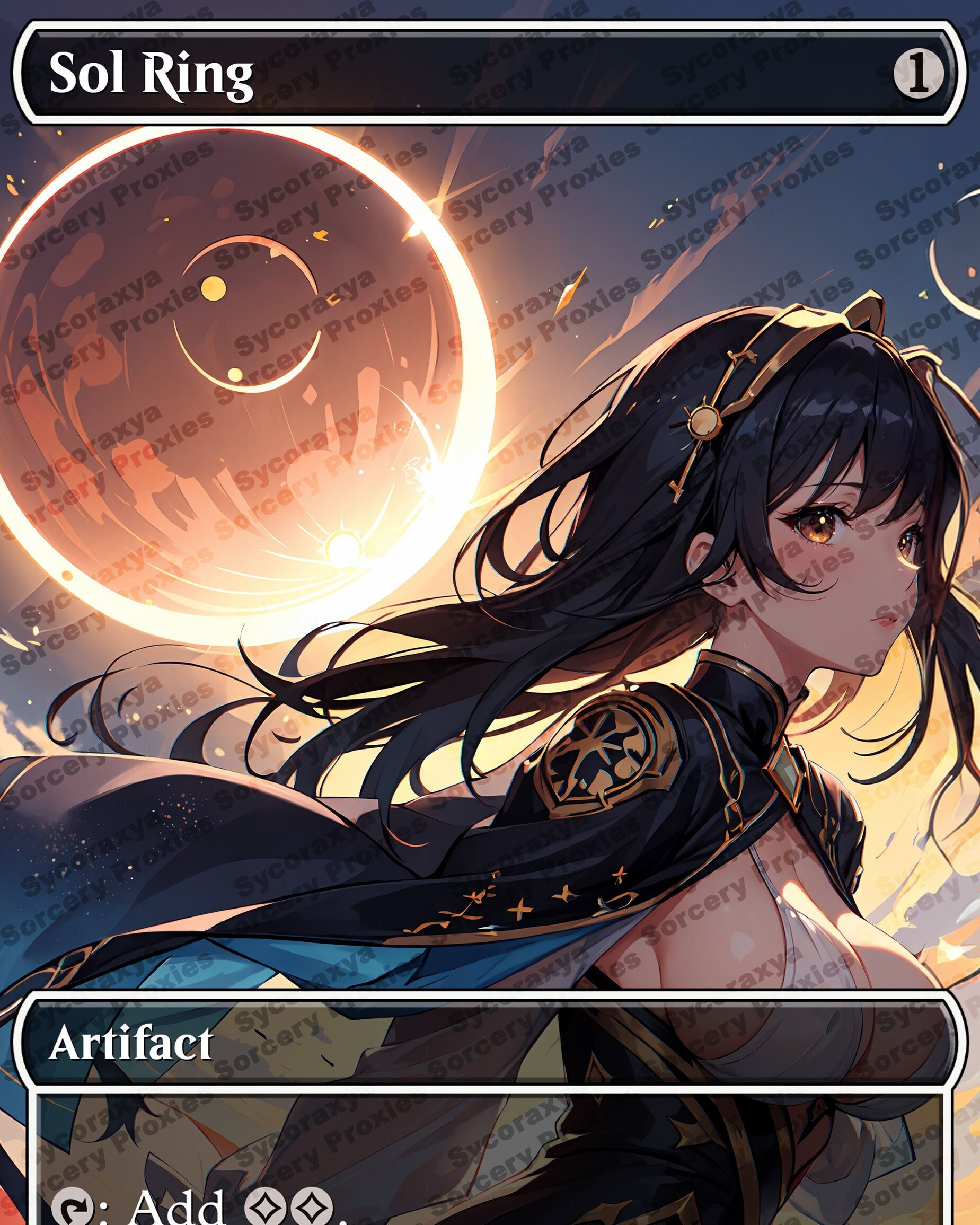 Sol Ring MTG Anime Spring 2024 Proxy - Etsy