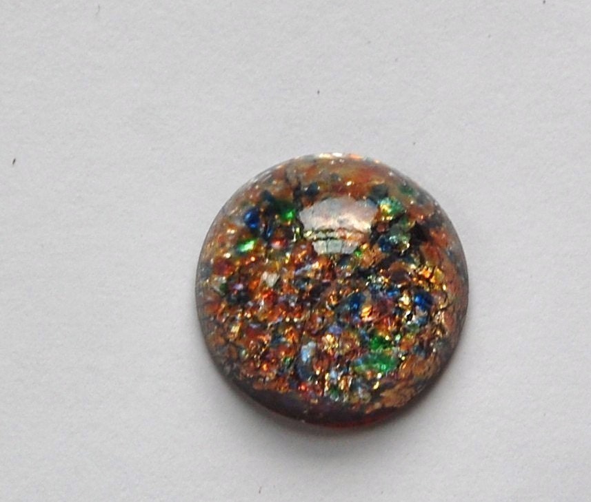 Red Foil Opal Round Cabochon 18mm 1 cab3008F | Etsy