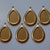 13x8mm Teardrop 1 Loop Closed Back Settings (12) - Etsy