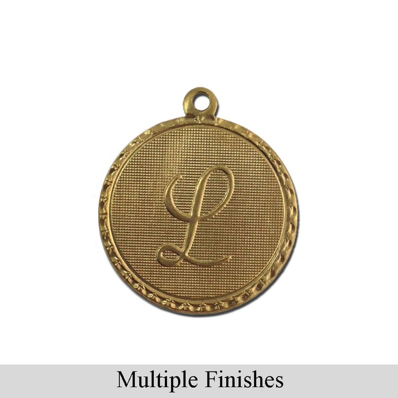 Letter L Charm With Loop 4 - Etsy