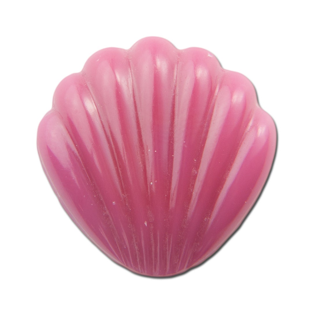 Vintage Rose Pink Shell or Fan Glass Cabochon 25mm (1) Cab406a - Etsy