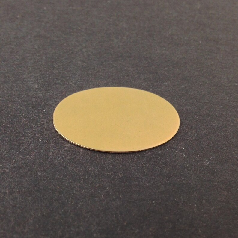 No Hole Raw Brass Flat Oval Blank Tags 31.5 X 24mm 4 Mtl138a - Etsy