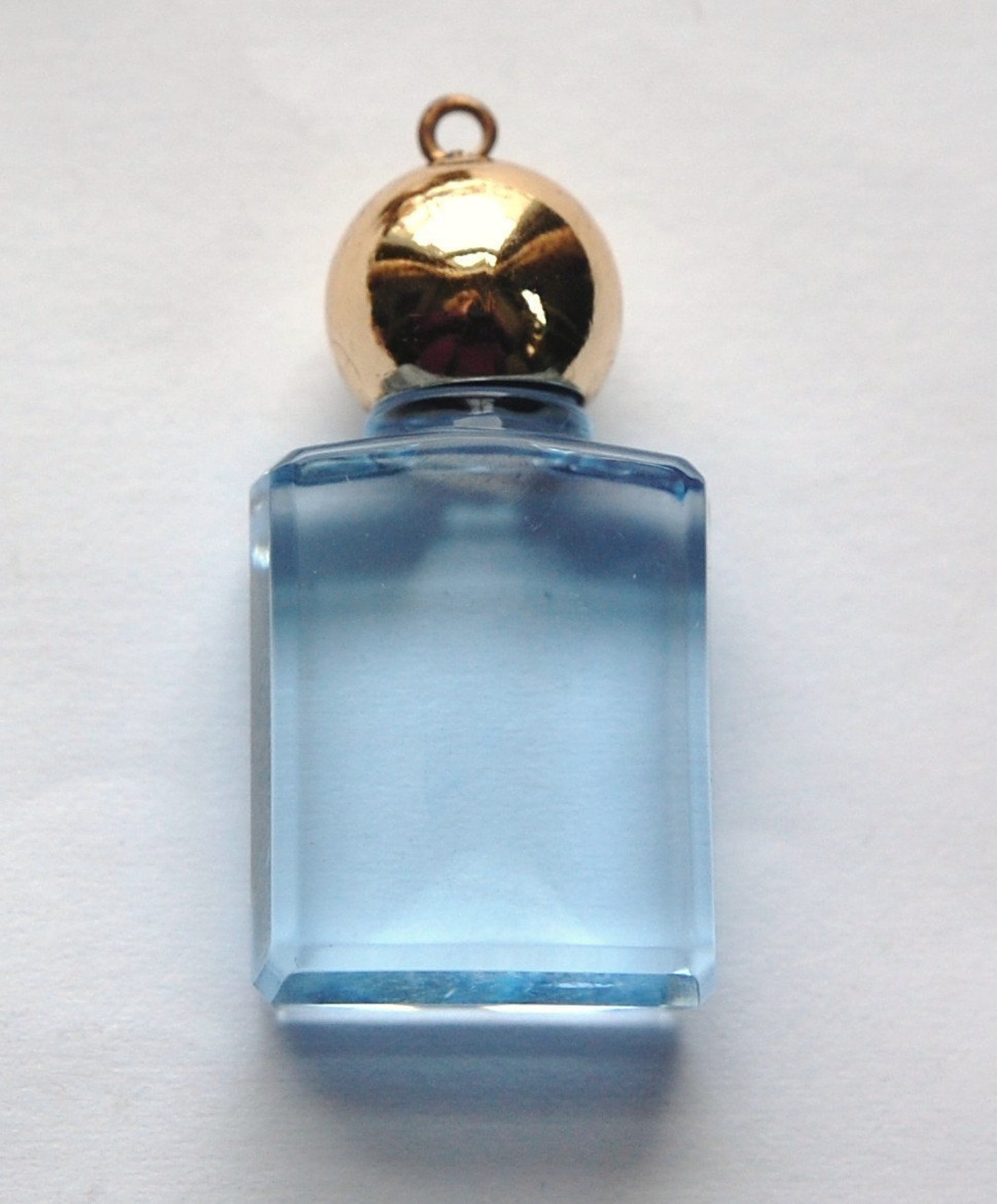 Vintage Blue Miniature Faux Perfume Bottle Pendant Pnd114 - Etsy