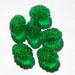 Vintage Green Oval Bumpy Textured Plastic Beads (6) Bds791e - Etsy