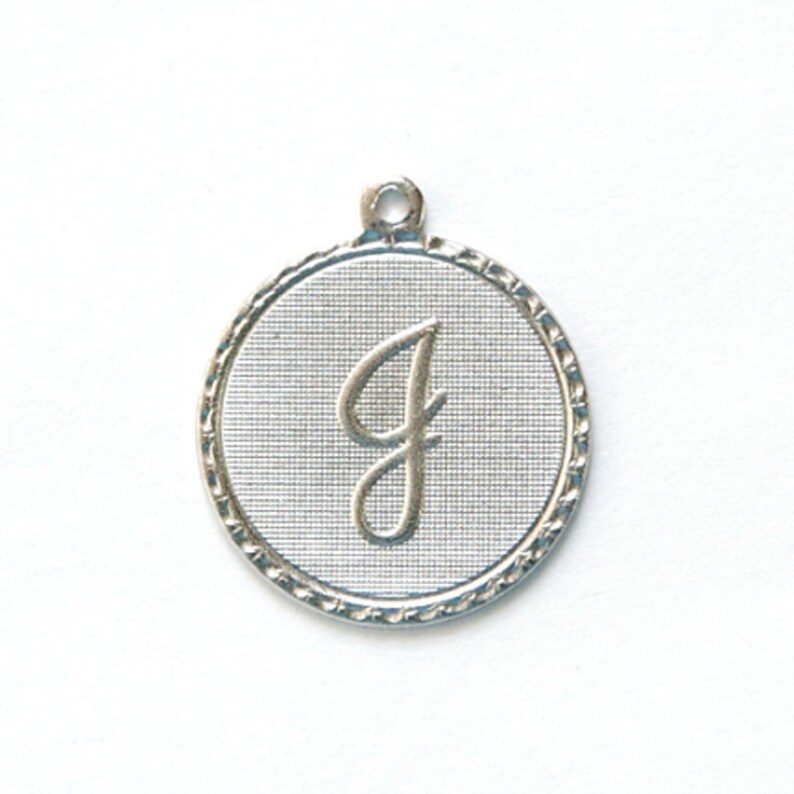 Letter J Charm With Loop 4 - Etsy