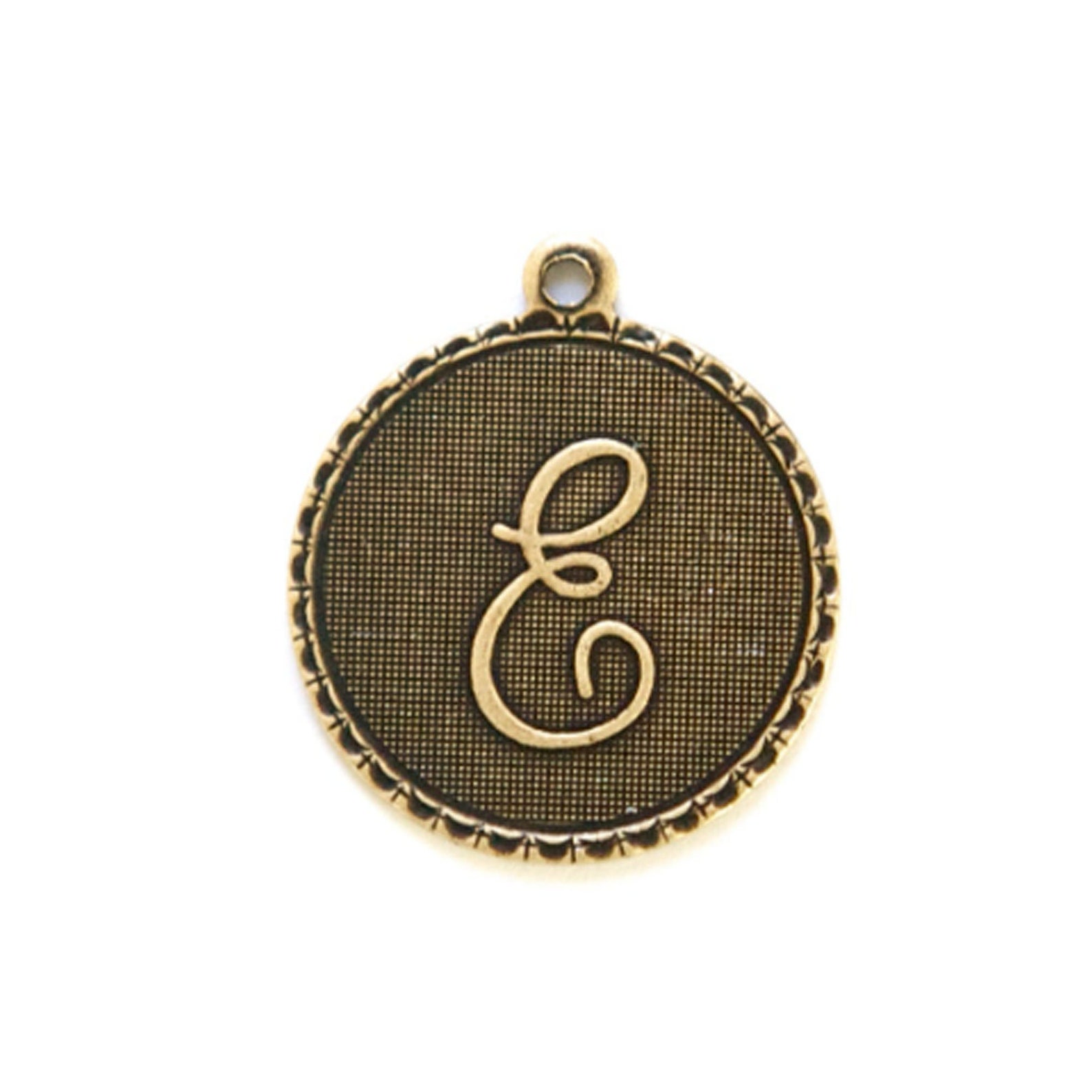 Letter E Charm With Loop 4 - Etsy