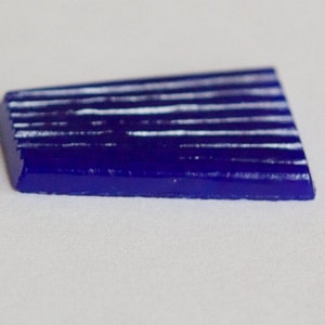 Vintage Navy Blue Glass Ribbed Trapezoid Cabochon Cab291 - Etsy