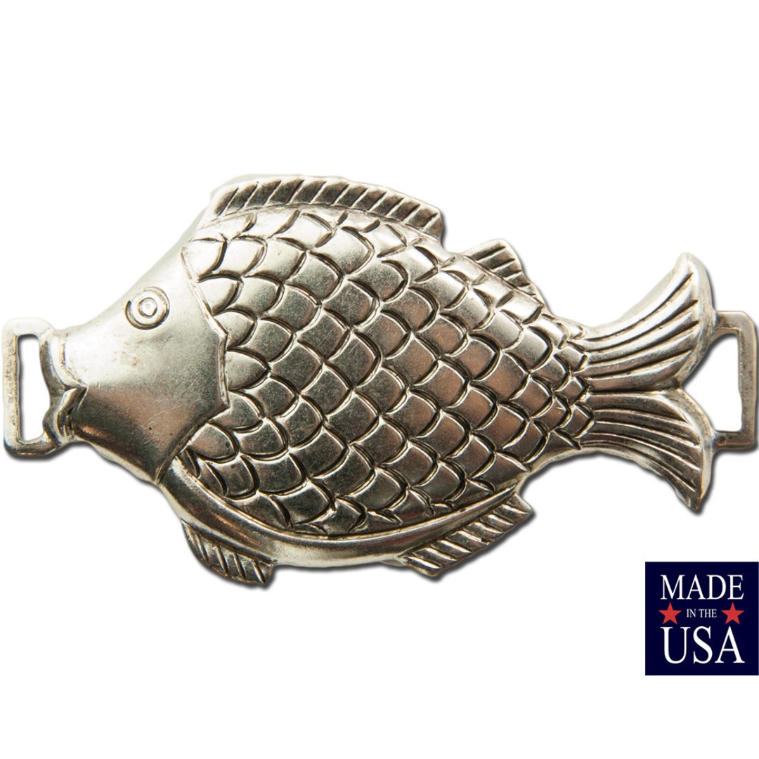 Large Antiqued Silver Fish Connector Pendant Link 52x28mm (2) Mtl400b ...