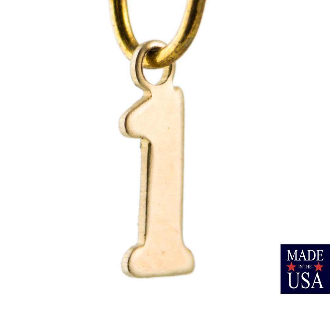 Raw Brass Number One Charm Drops 10x4mm (10) Chr226a - Etsy UK