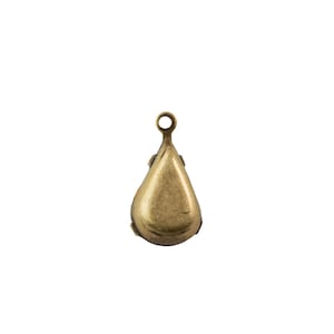 13x8mm Teardrop 1 Loop Closed Back Settings (12) - Etsy