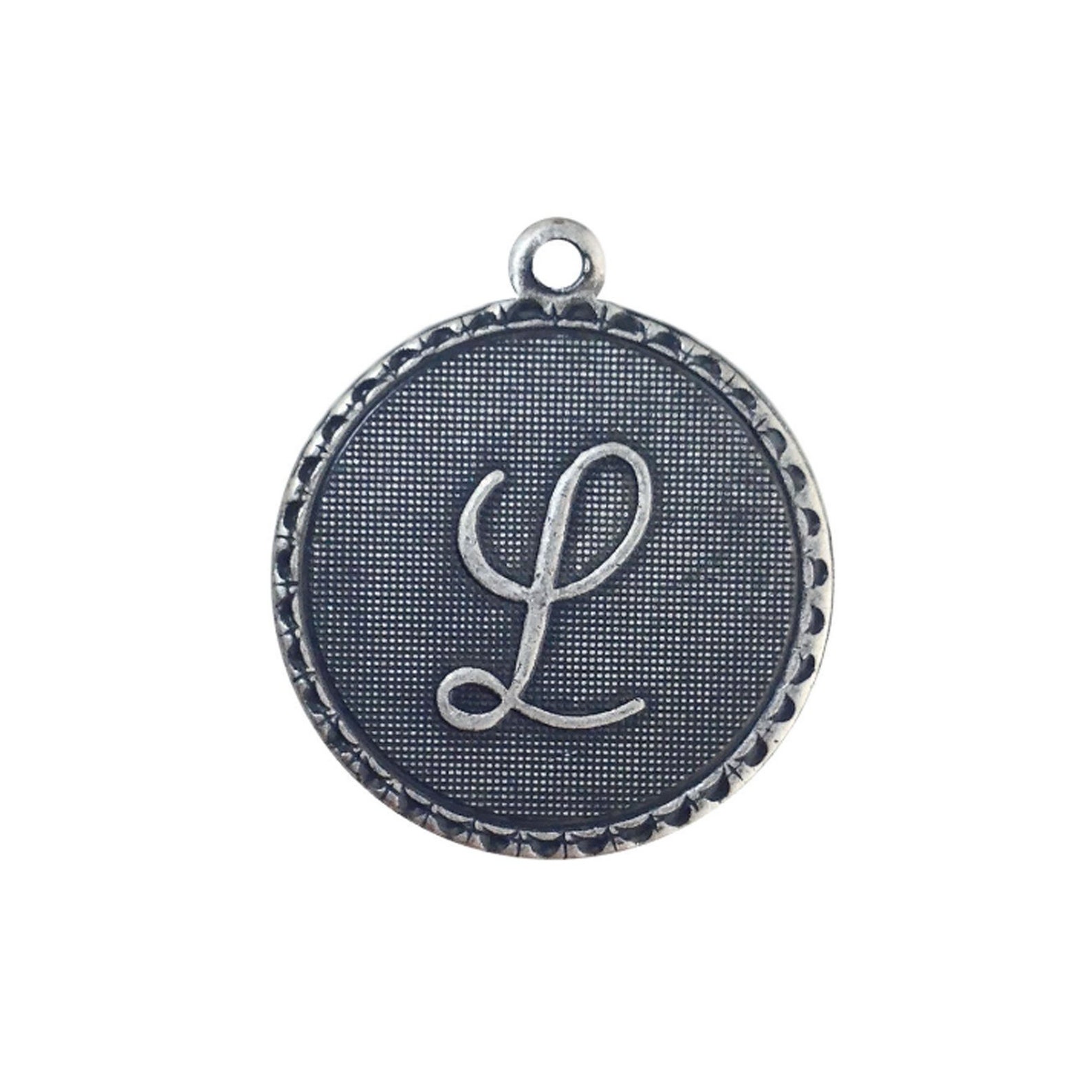 Letter L Charm With Loop 4 - Etsy