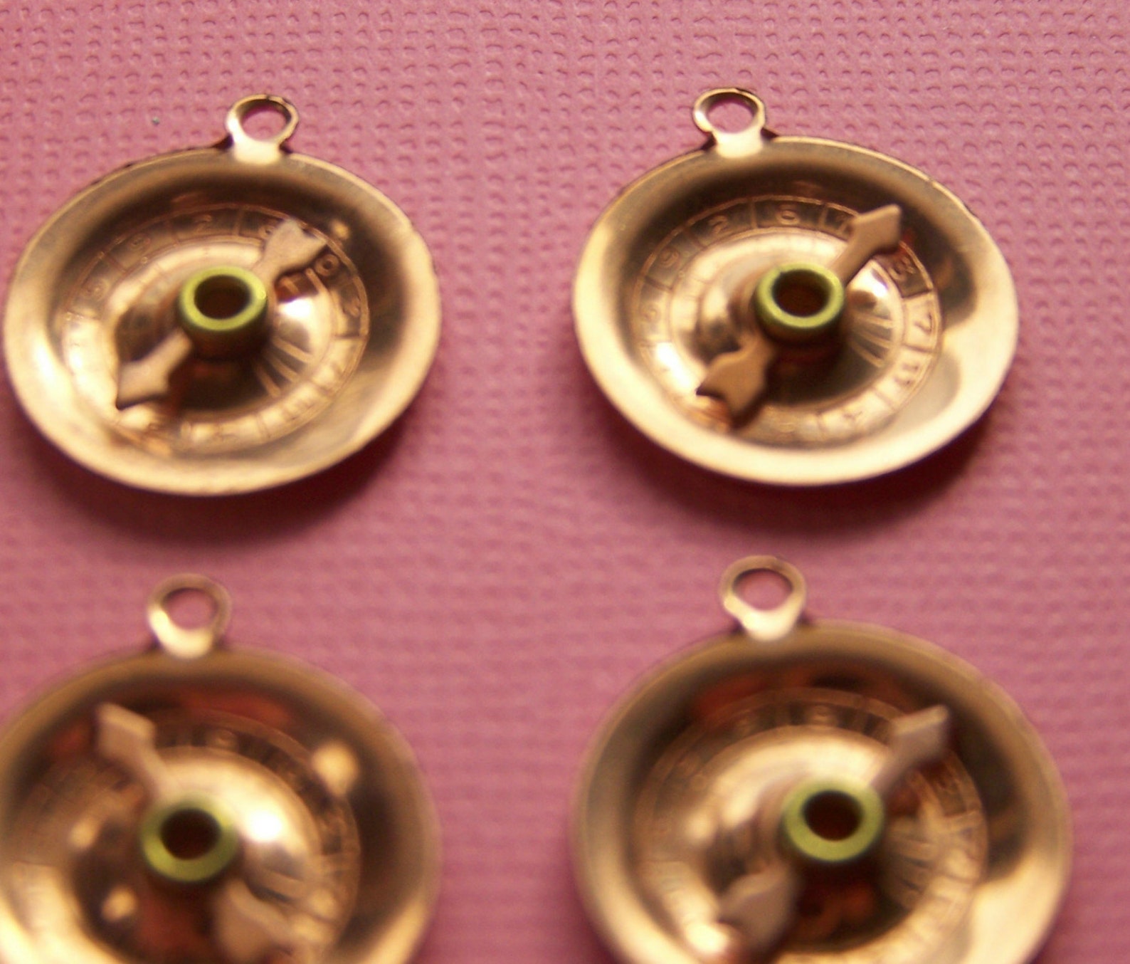 Vintage Copper Roulette Charms Moveable Really Spins (4) Chr103f - Etsy