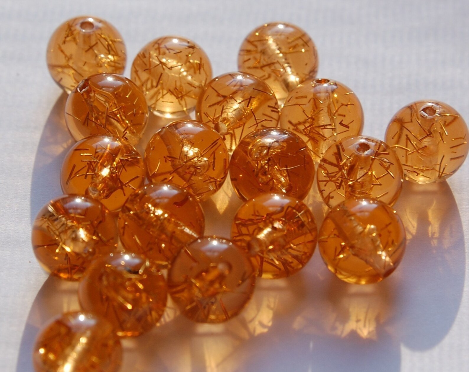 Vintage Amber Colored Lucite Confetti Beads 13mm Bds874b - Etsy