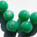 Vintage Jade Green Glass Beads Japan 10mm (6) Jpn007k - Etsy
