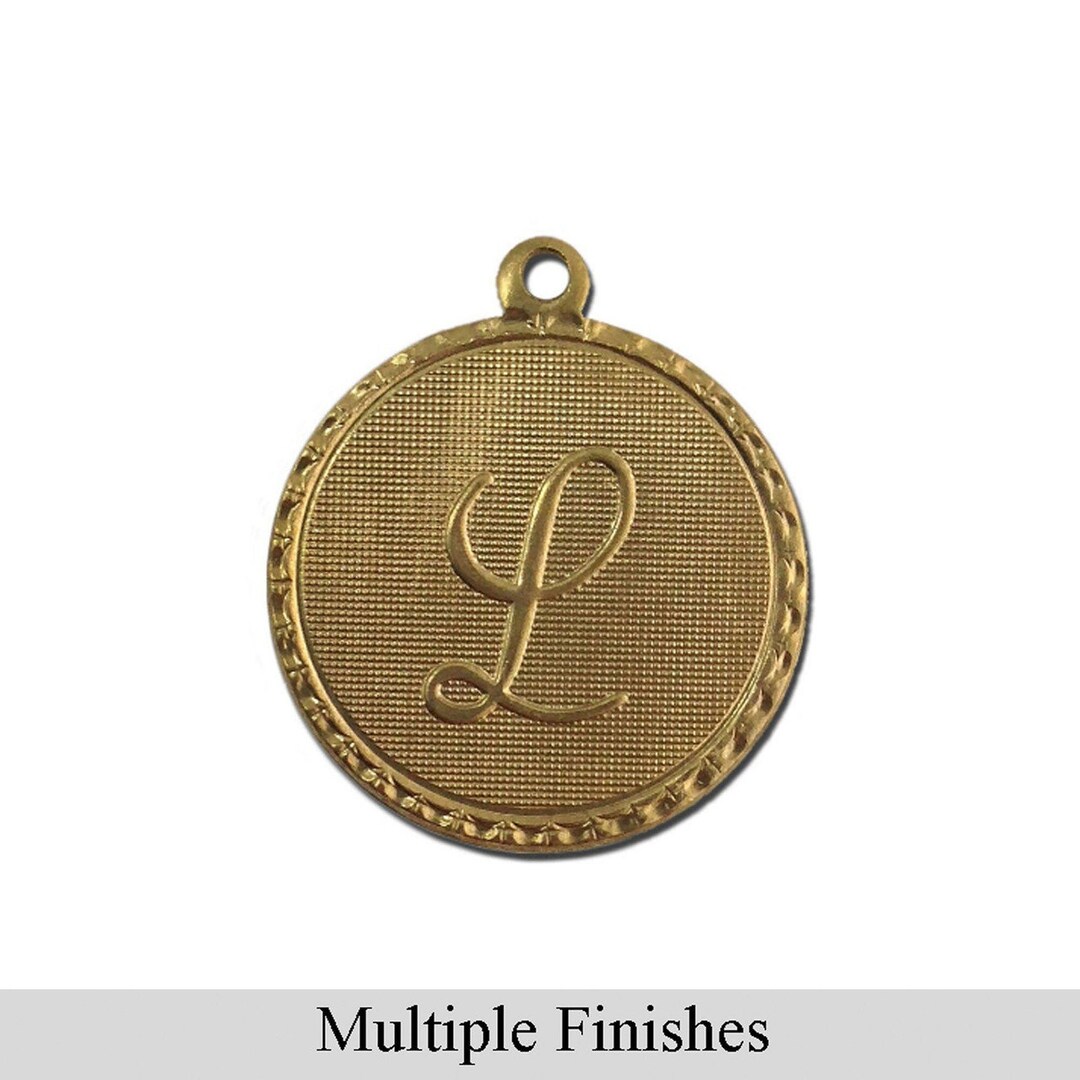 Letter L Charm With Loop 4 - Etsy