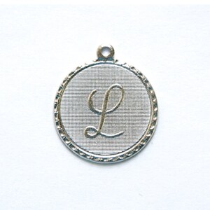 Letter L Charm With Loop 4 - Etsy