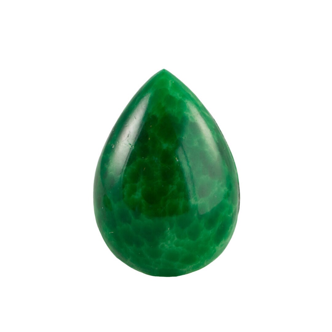 Vintage Jade Matrix Glass Teardrop Cabochon 25x18mm (1) Cab6030c - Etsy