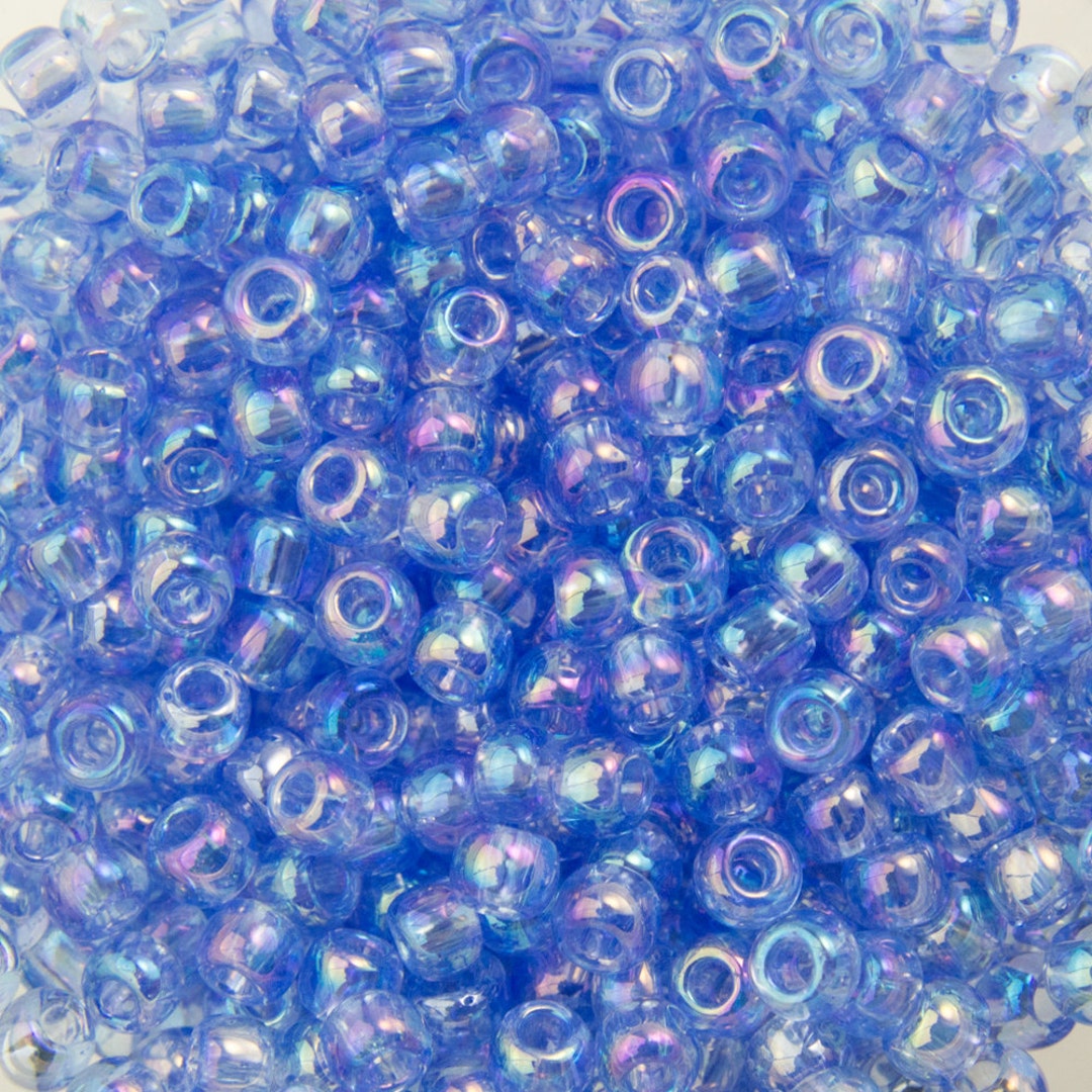 11/0 TOHO ROUND Transparent Rainbow Light Sapphire Seed Bead (8g) - Etsy