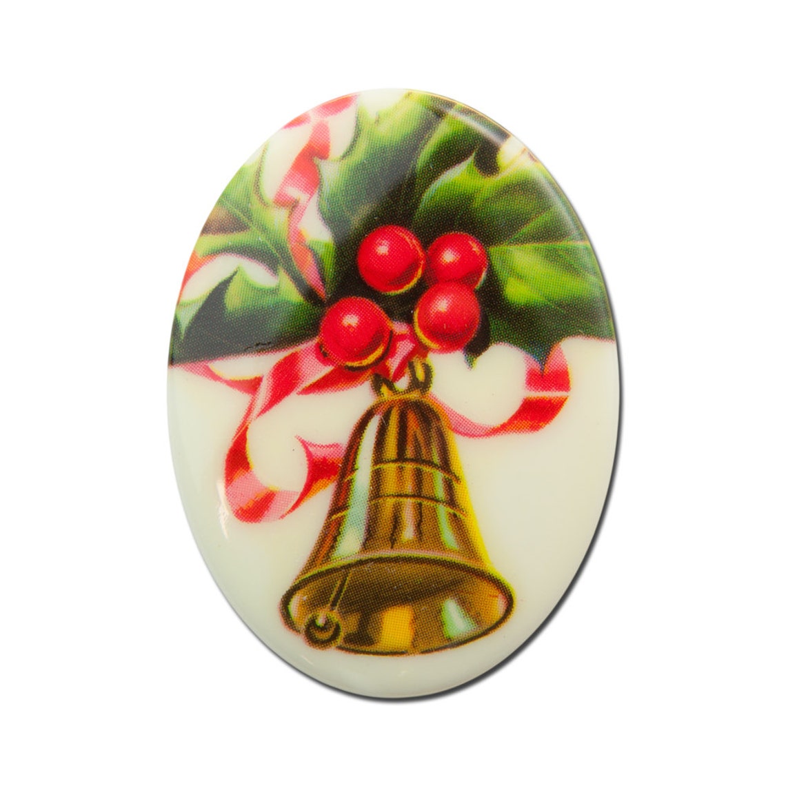 Vintage Christmas Bell Oval Cabochon 40mm X 30mm (1) Cab001c - Etsy