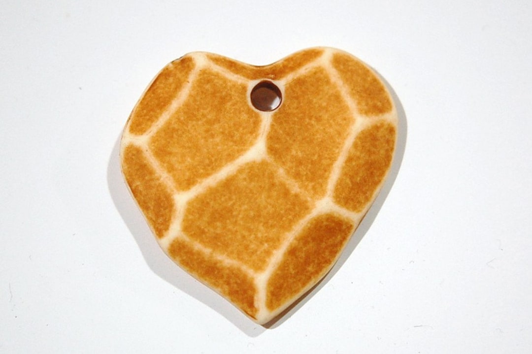 Vintage Matte Brown Acrylic Rustic Heart Pendant Pnd093 - Etsy