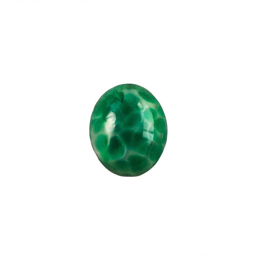 Vintage Opaque Jade Matrix Glass Cabochons 12x10mm (4) Cab6003c - Etsy