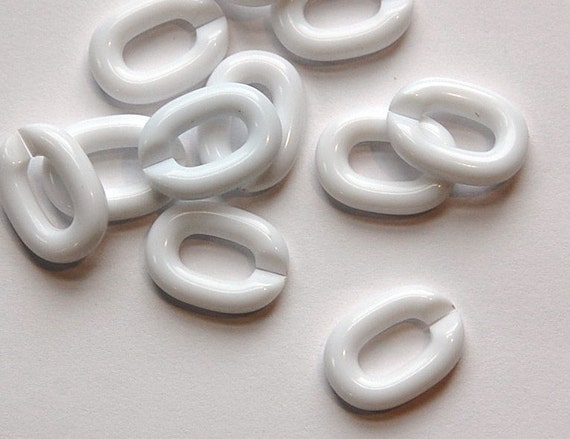 Vintage Plastic Connector Linking Links White SM 30 bds606D | Etsy