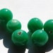 Vintage Jade Green Glass Beads Japan 10mm (6) Jpn007k - Etsy