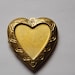 Large Vintage Raw Brass Heart Locket With Setting Lkt004c - Etsy
