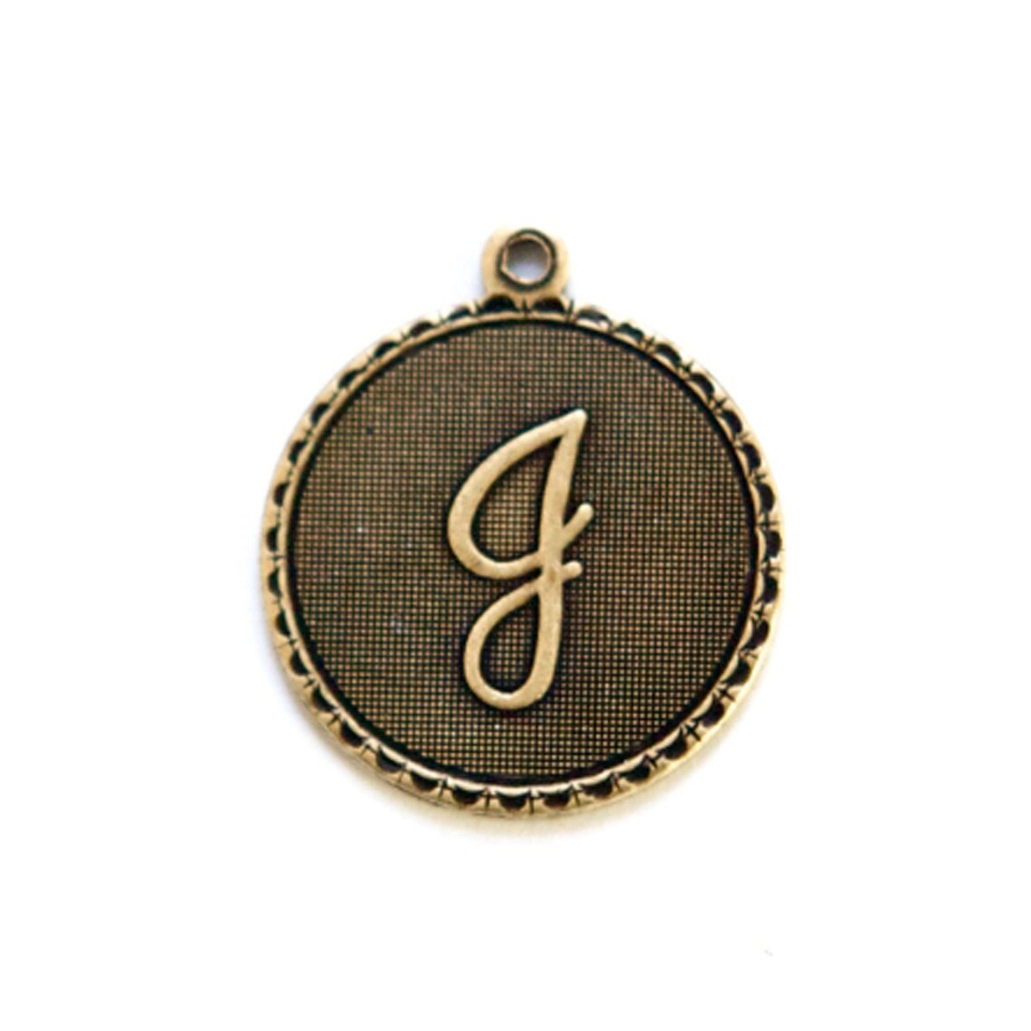 Letter J Charm With Loop 4 - Etsy
