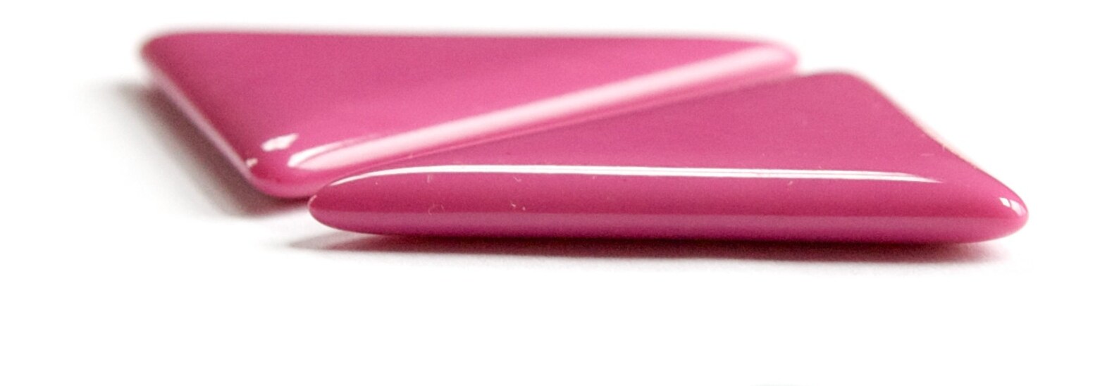 Vintage Pink Triangle Acrylic No Hole Findings 2 Cab828a | Etsy