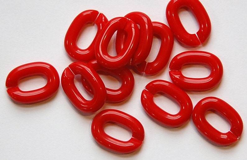 Vintage Plastic Connector Linking Links Red SM 30 Bds606a | Etsy