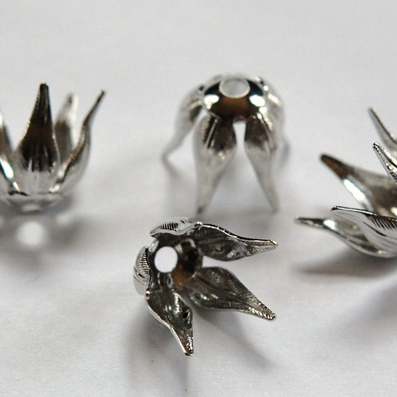 Leaf Bead Caps - Etsy