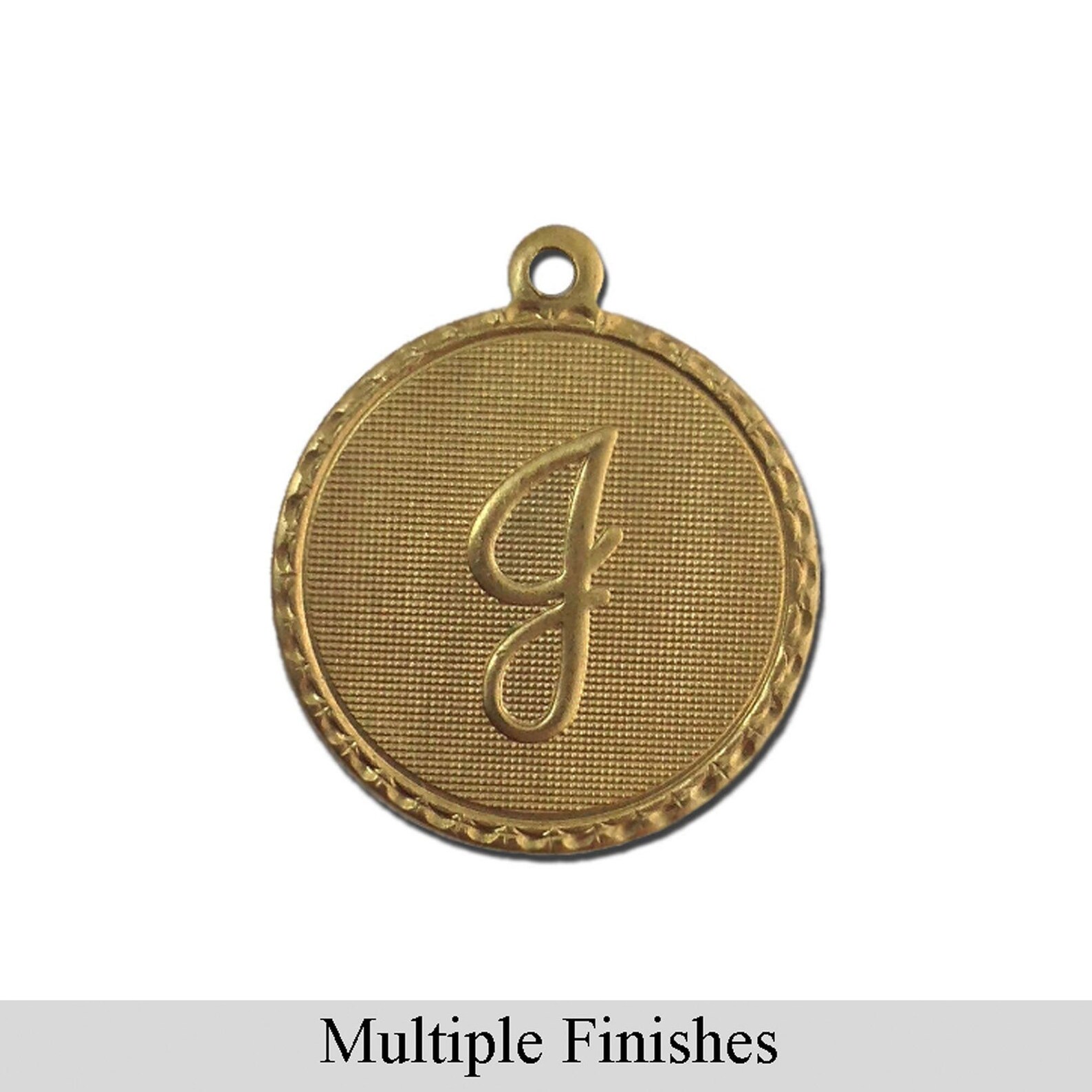 Letter J Charm With Loop 4 - Etsy