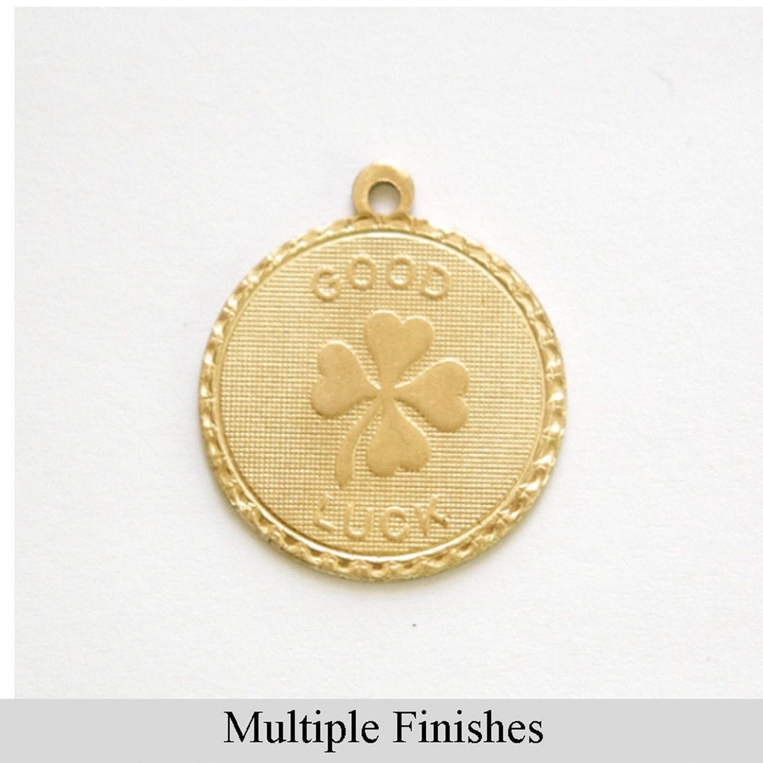 Good Luck Word Charm With Loop (4) - Etsy