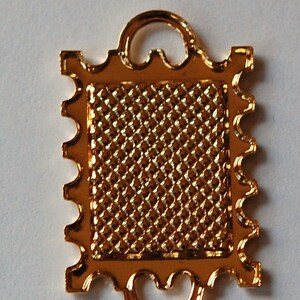 2 Loop Gold Plated Connector Setting Deep Scallop Edge 16x12mm (6 ...