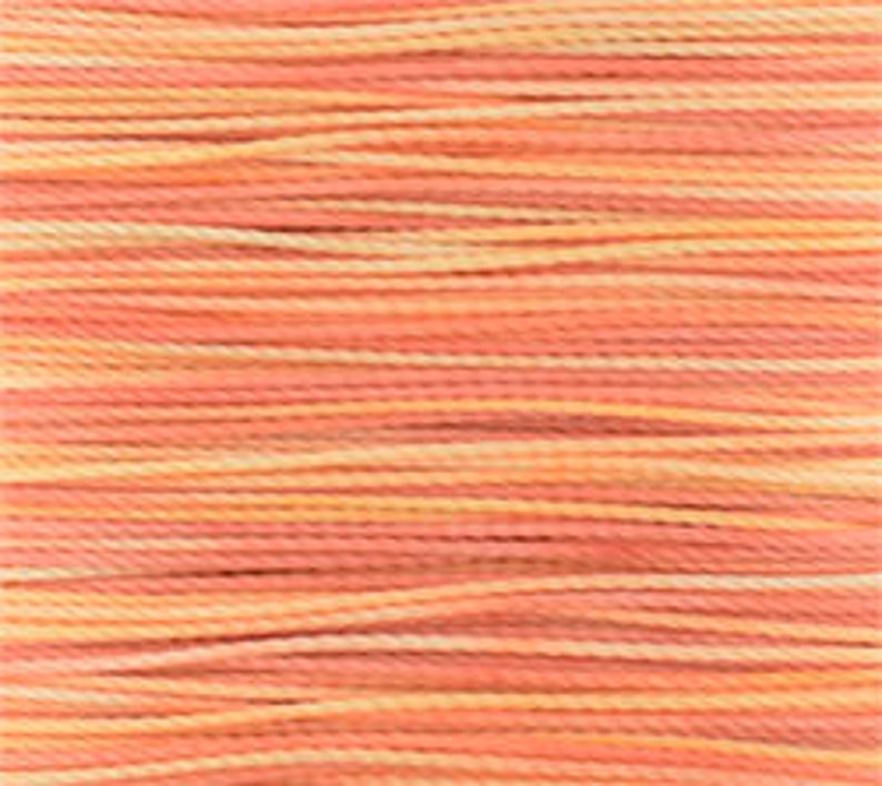 Fine Peach Variegated Toho Amiet Polyester Thread 22yrds/20m - Etsy