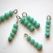 Vintage Turquoise Glass Beaded Drops Japan Drp047a - Etsy