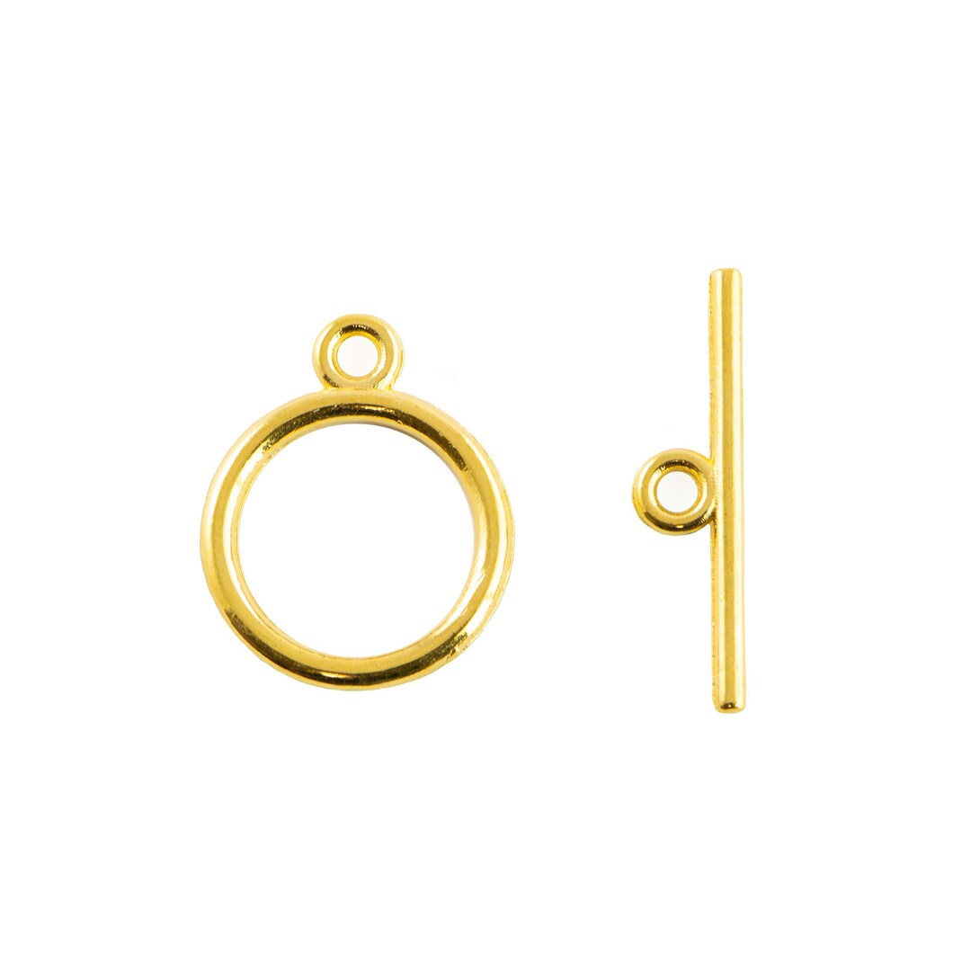 Rounded Simple Top Gold Tone Toggles (15 Sets) Tog008e - Etsy
