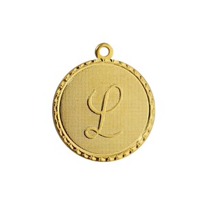Letter L Charm With Loop 4 - Etsy