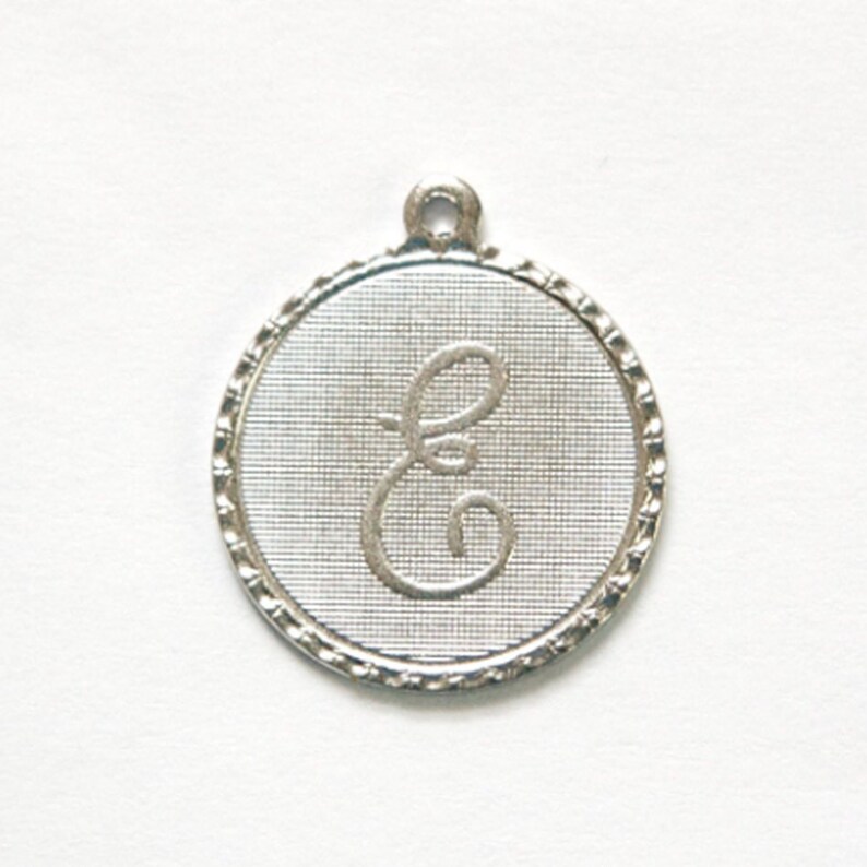 Letter E Charm With Loop 4 - Etsy