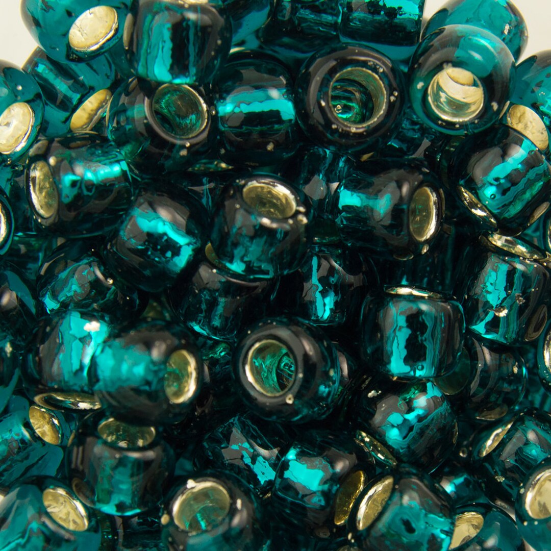 6/0 TOHO ROUND Silver Lined Teal Seed Bead 8g - Etsy