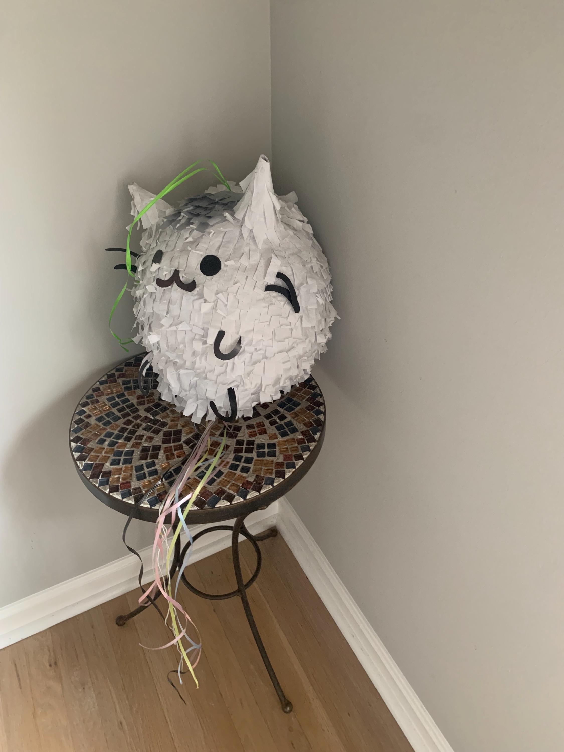 Pusheen Cute Pull-string or Regular Cat Piñata for Boys and Girls ...