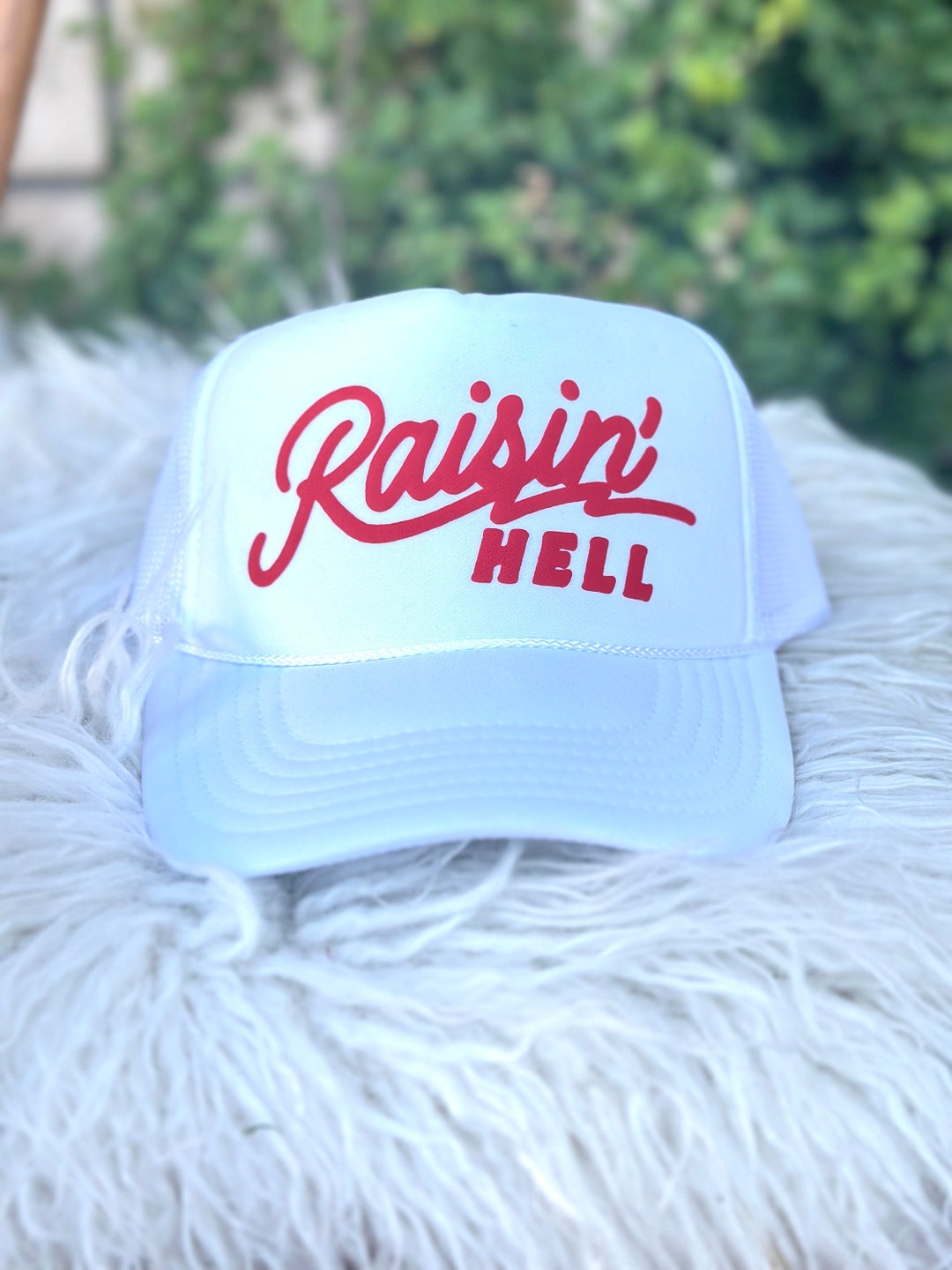 Raising Hell Trucker Hat, Women’s Trucker Hat, Lake Hat, River Hat - Etsy