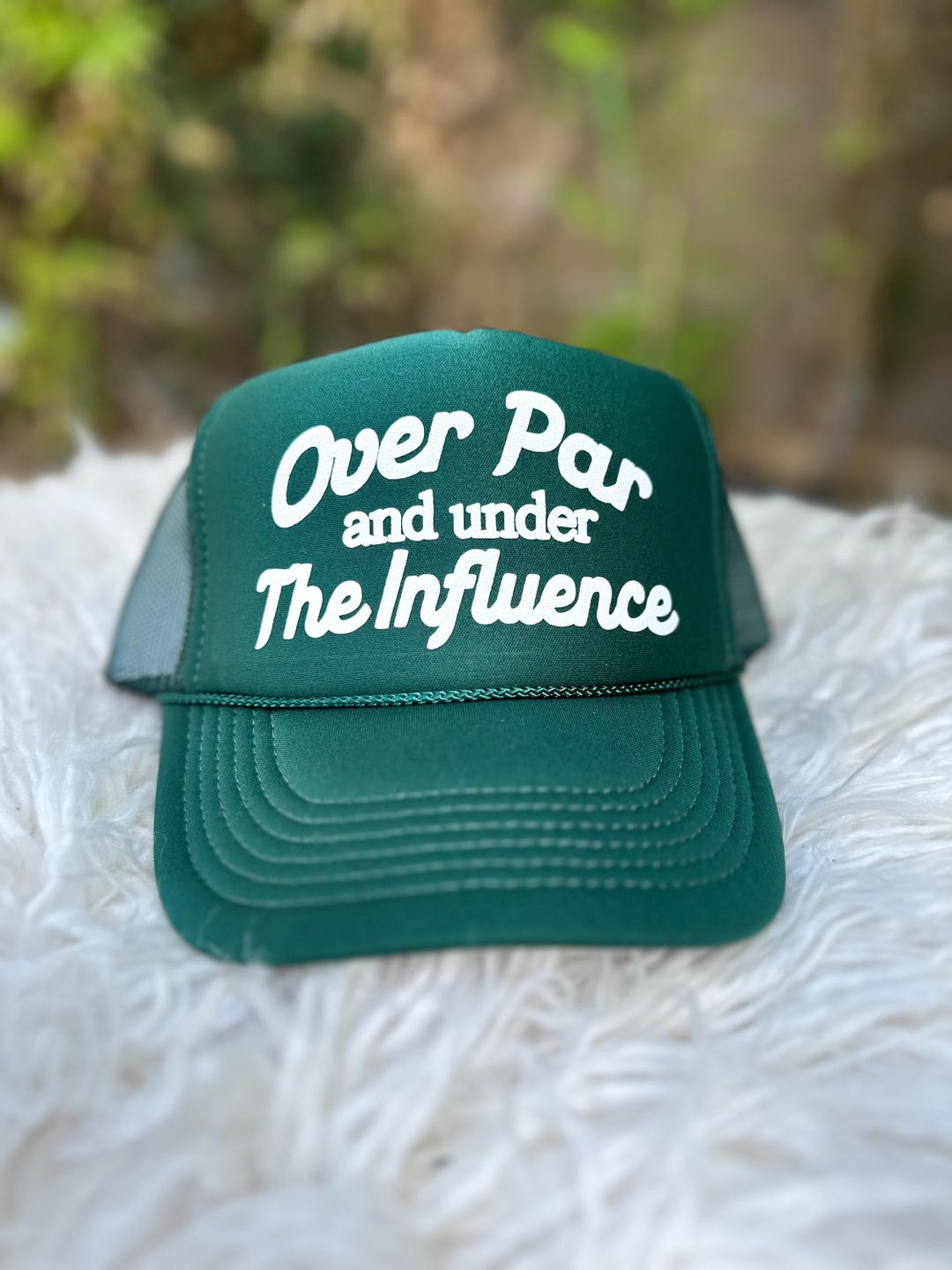 Over Par and Under the Influence Trucker Hat, Women’s Trucker Hat, Golf ...