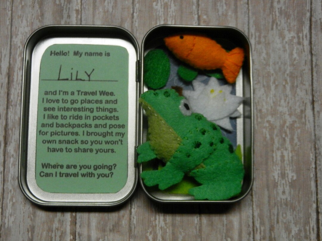 Felt Altoid Tin Frog & Pond Travel Wee Travel Toy - Etsy