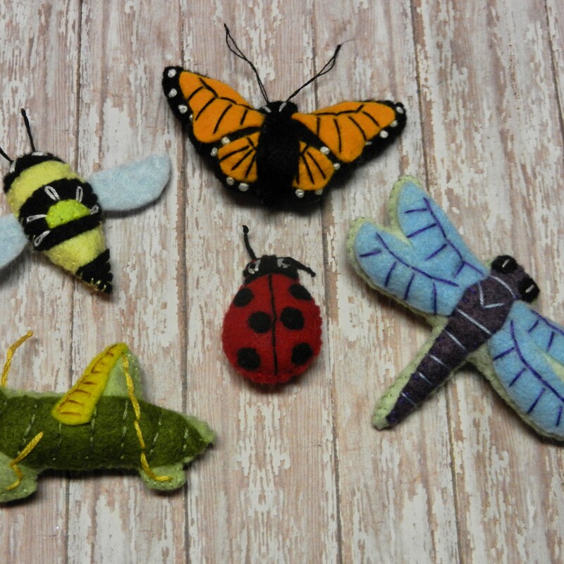 Felted Insect - Etsy