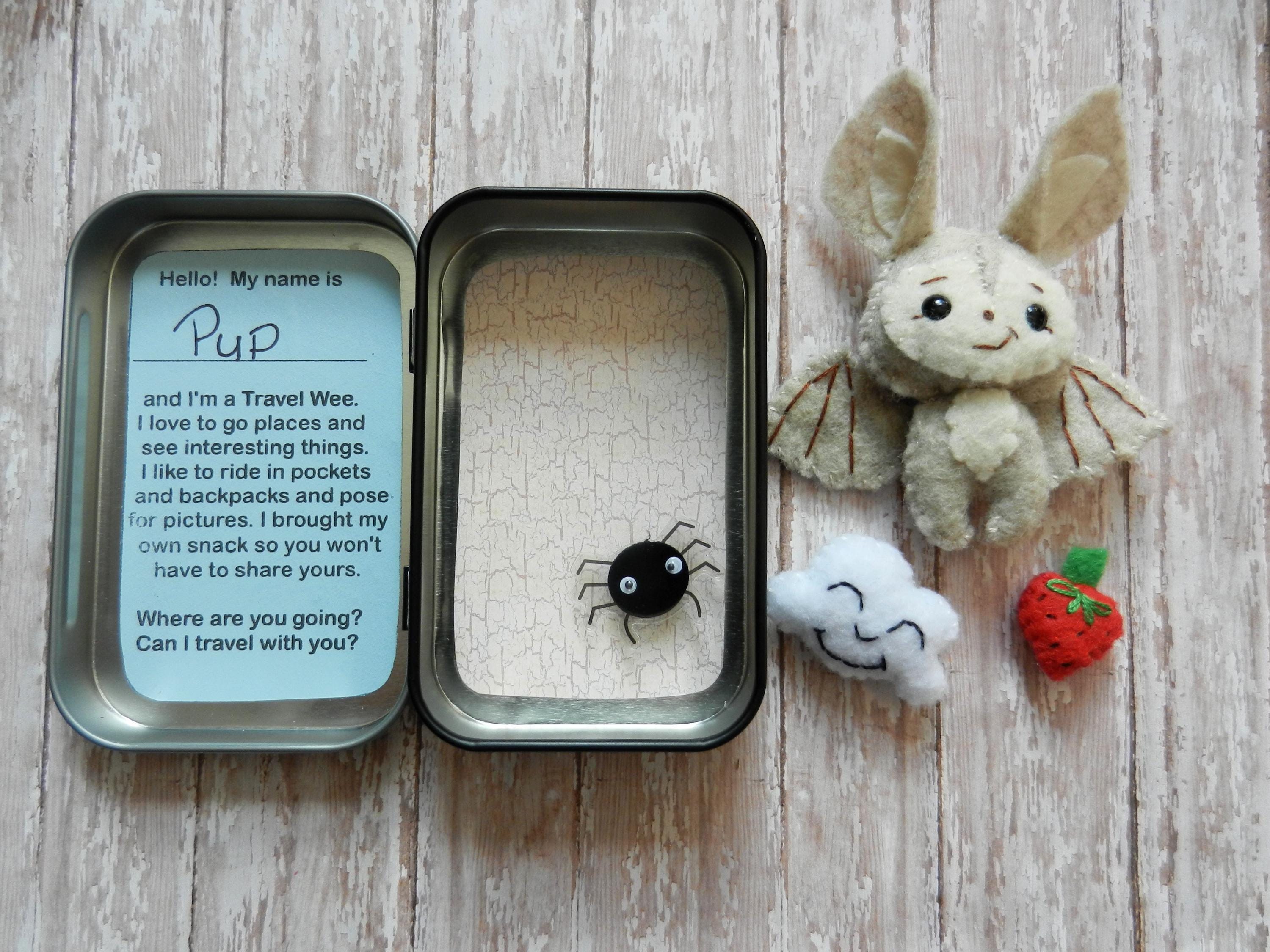 Felt Bat Travel Wee Altoid Tin Travel Toy - Etsy
