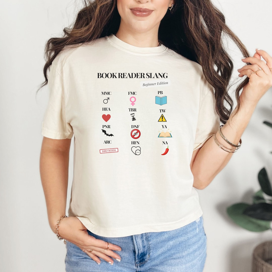 Book Reader Slang Shirt: Funny Acronyms, Bookish Gift - Etsy