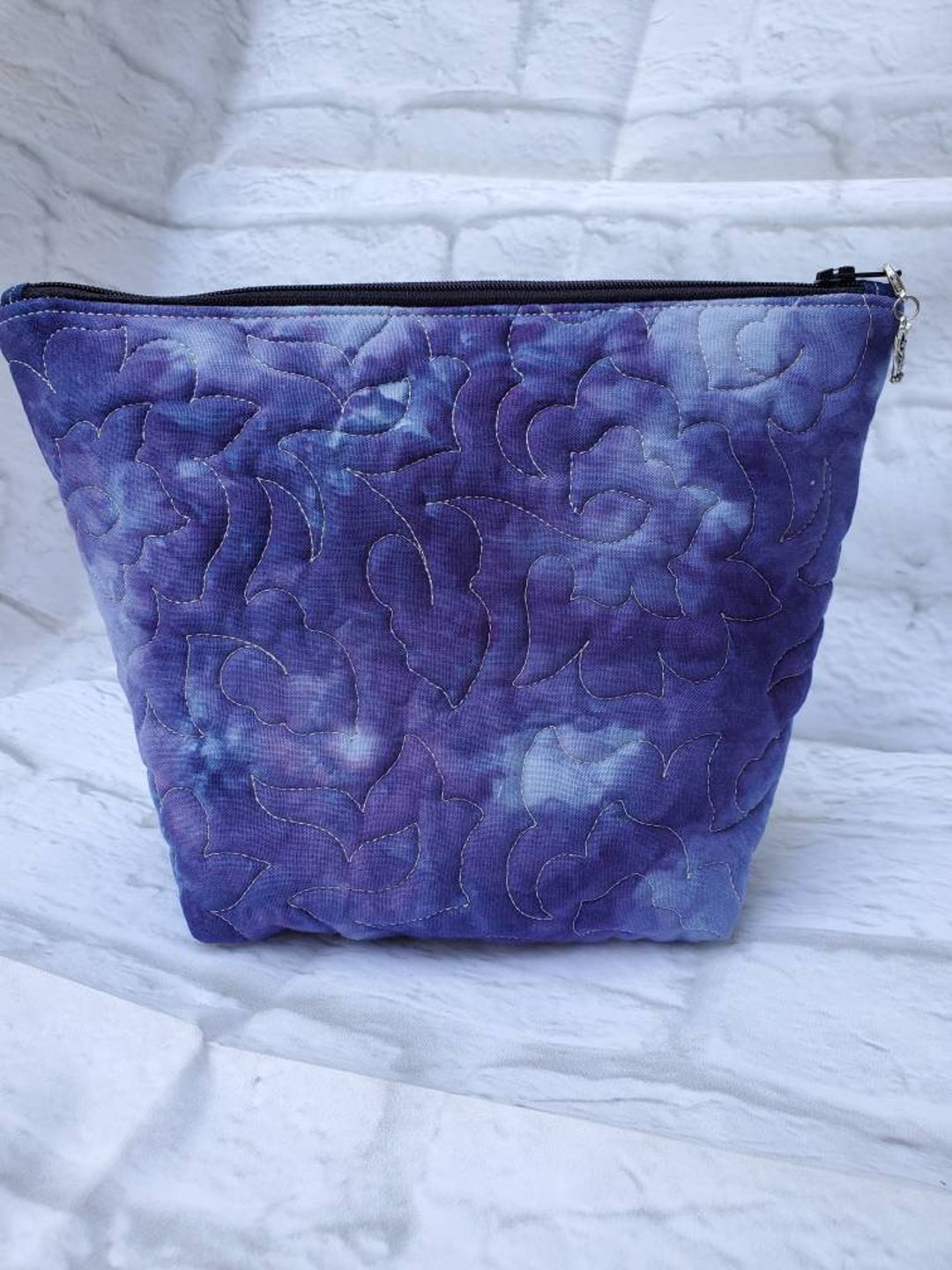 Quilted Cosmetic Bag Tie Dye Makeup Bag Boho Makeup Bag Etsy